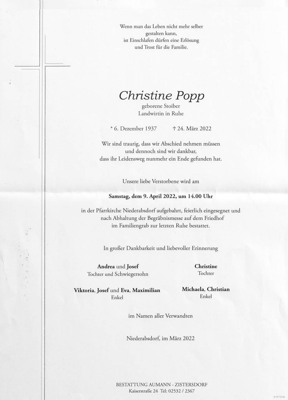 Parte Popp Christine