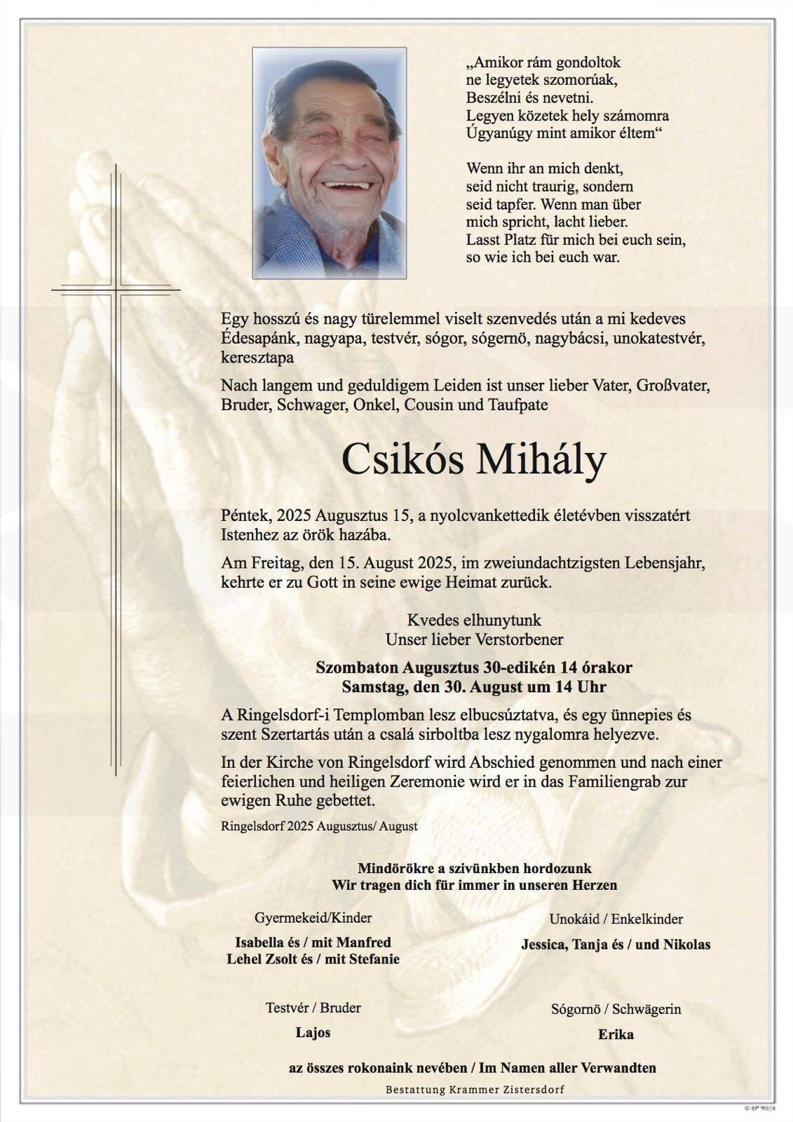 Parte Csikos Mihaly